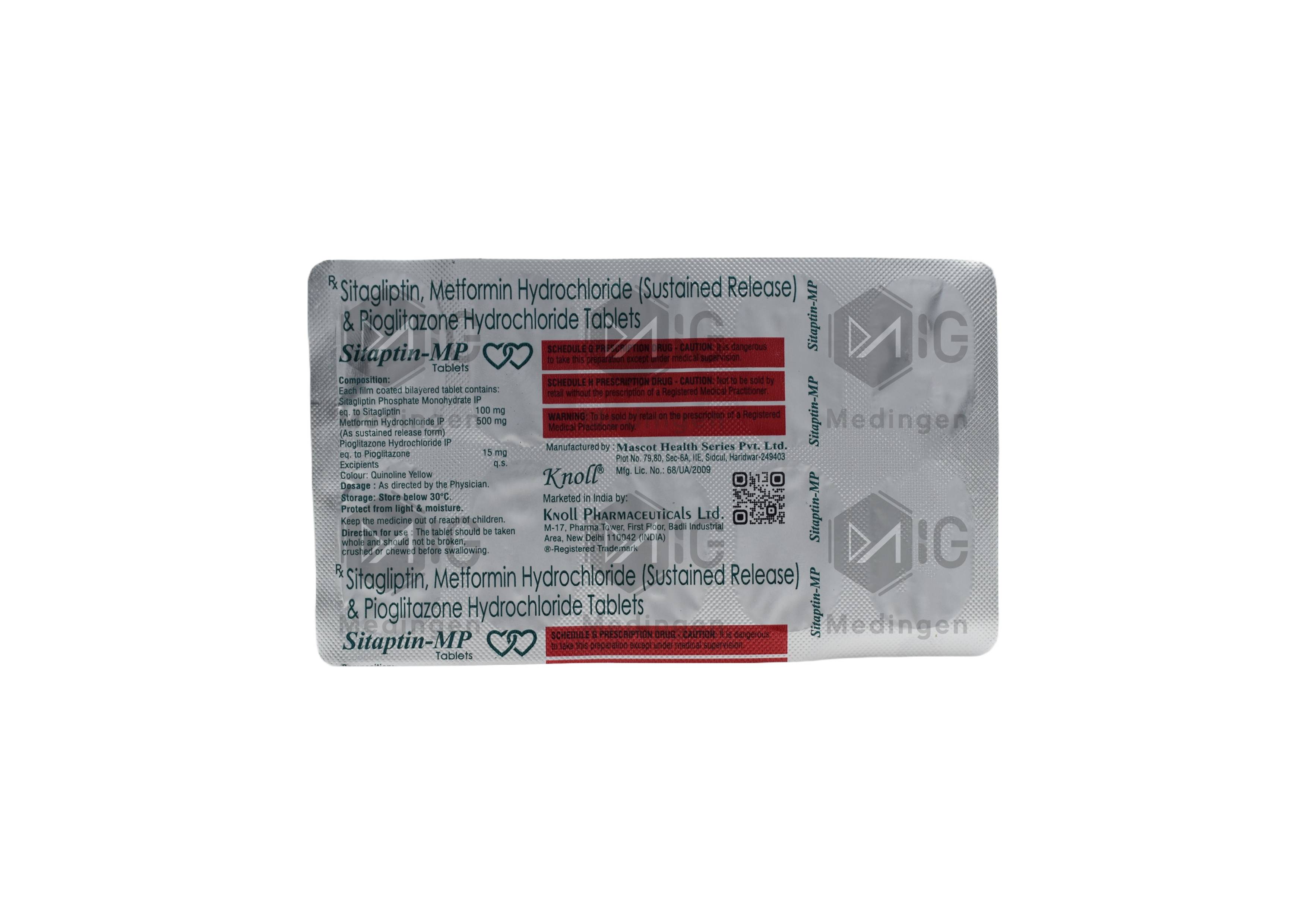 SITAPTIN MP : Uses, Price, Side Effects & Substitutes