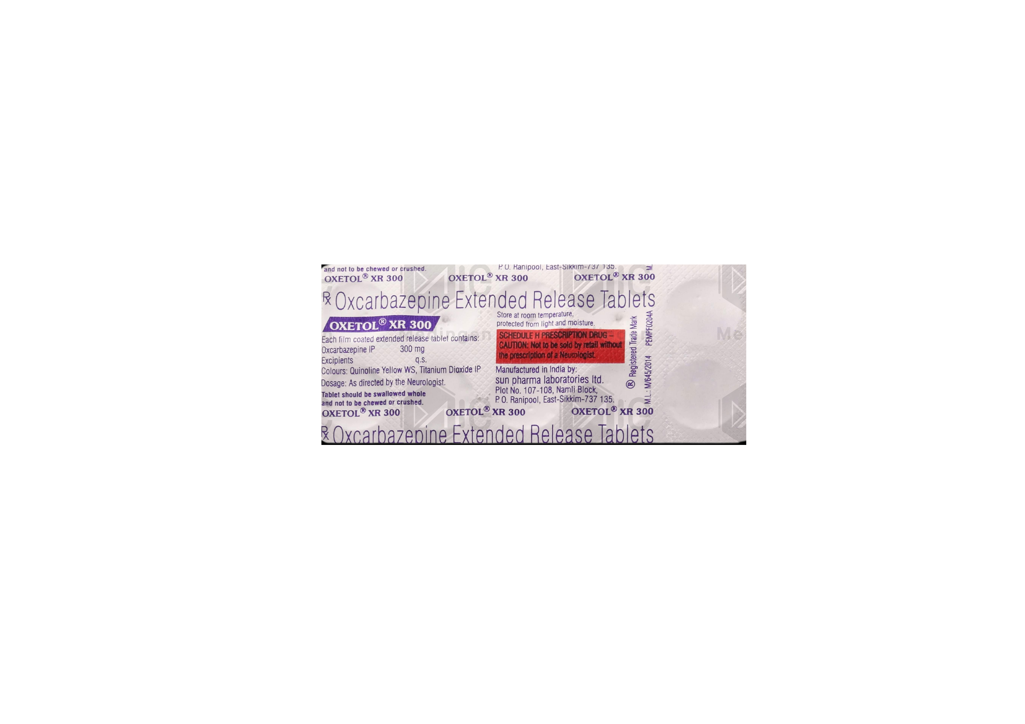 Oxetol XR 300mg Tablet: Uses, Benefits, Side Effects & Price