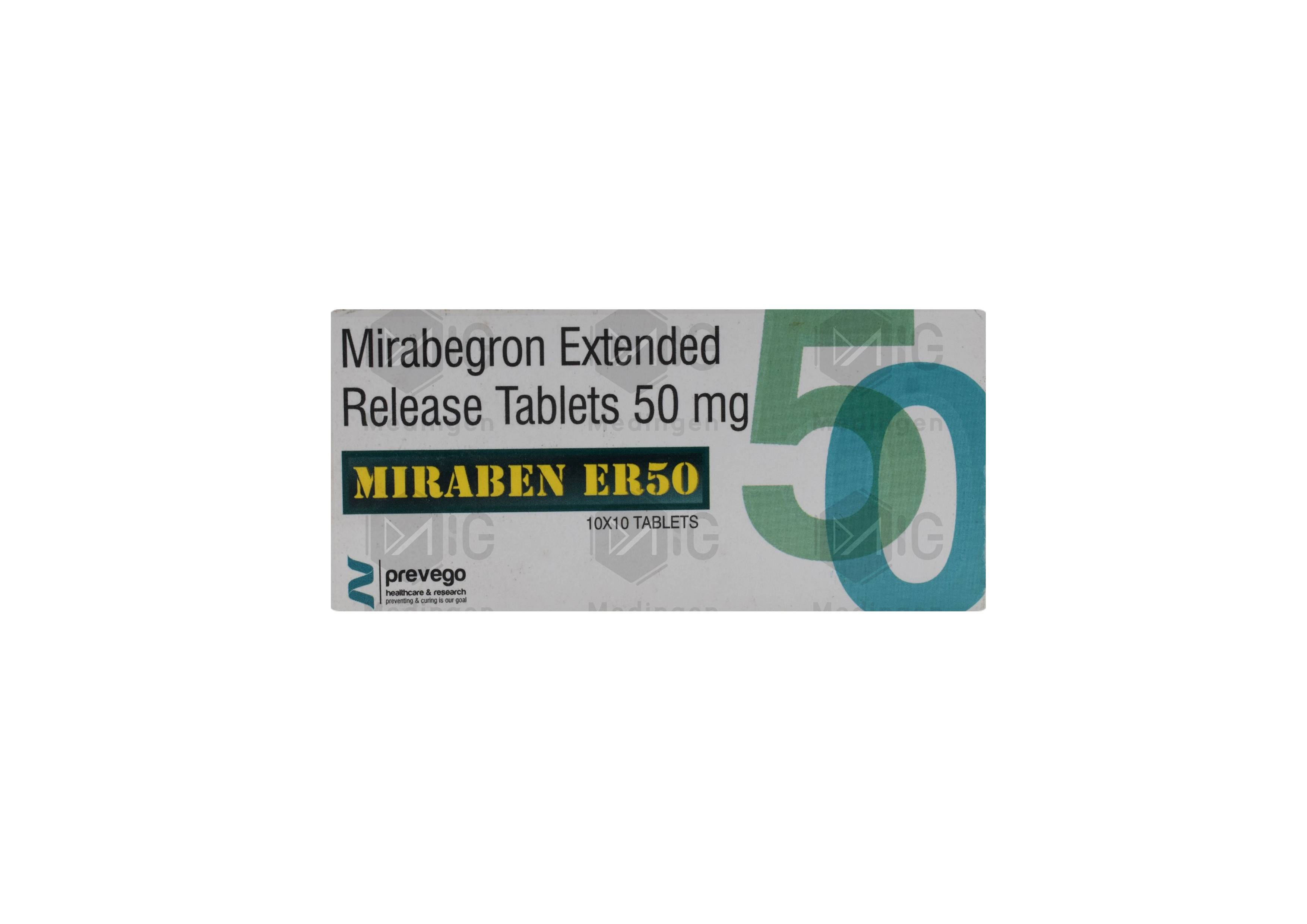 Miraben ER 50mg Tablet: Uses, Benefits, Side Effects & Price