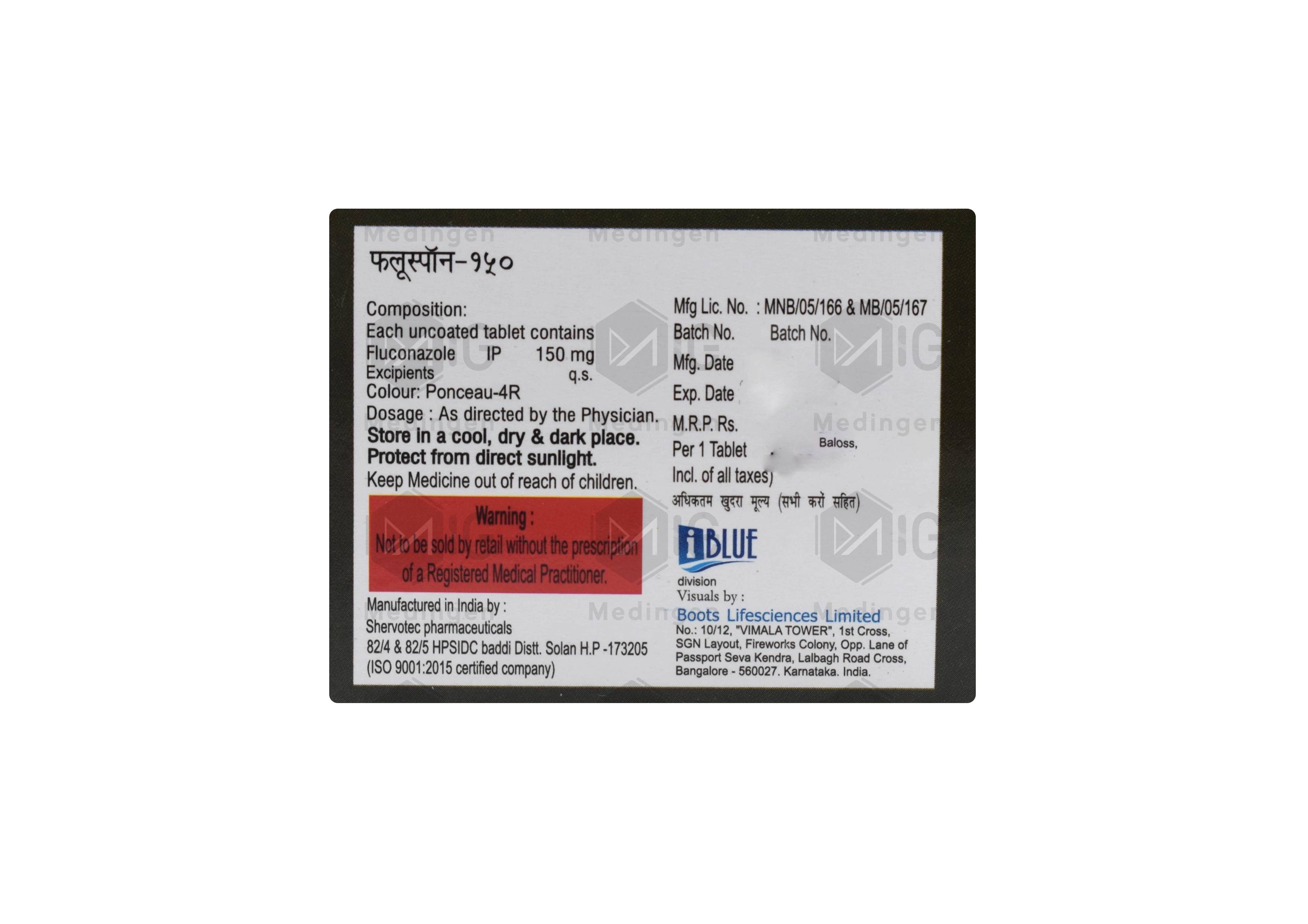 Fluspan 150mg Tablet: Uses, Side Effects, Price & Substitutes