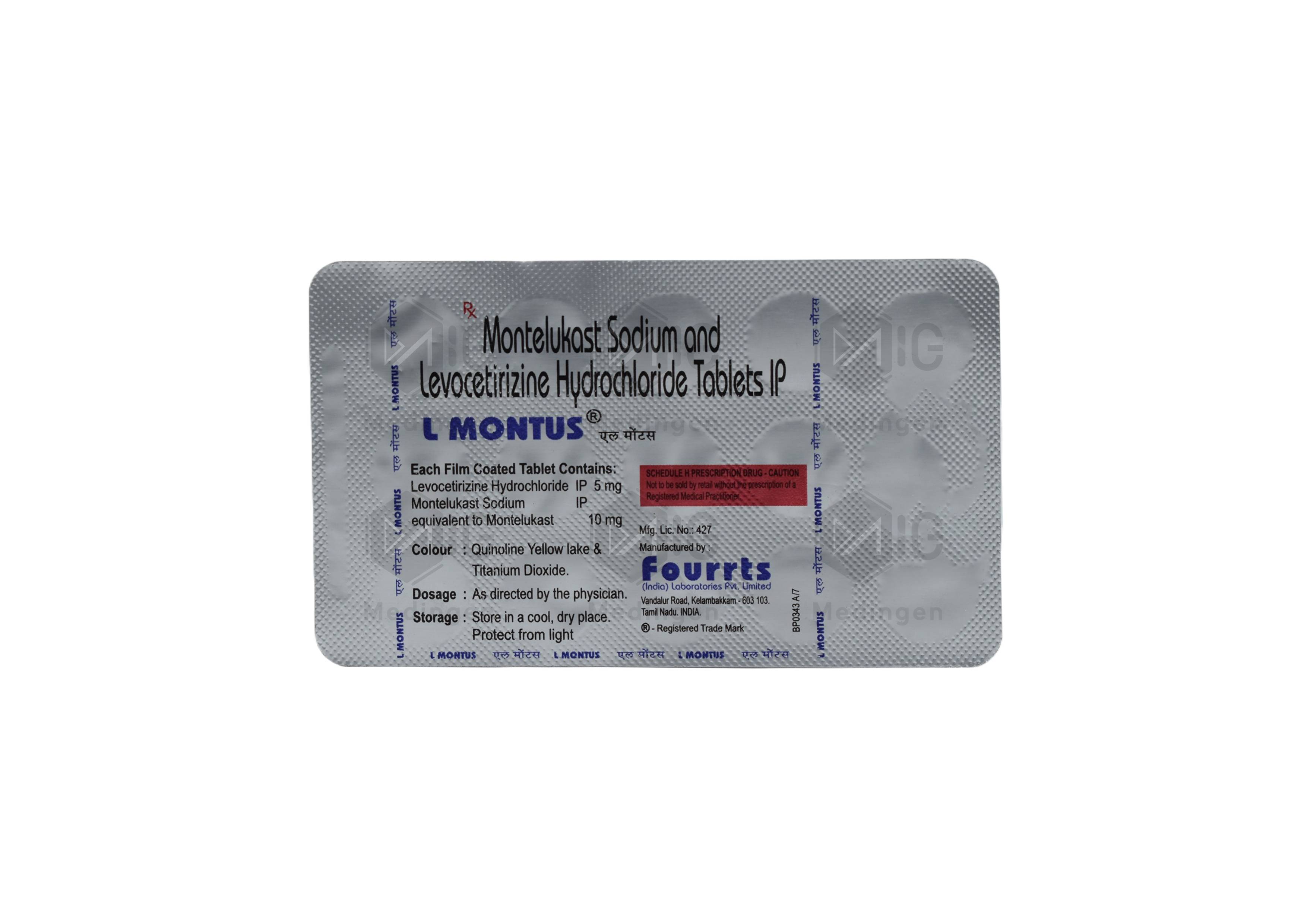 L Montus Tablet: View Uses, Side Effects, Price and Substitutes