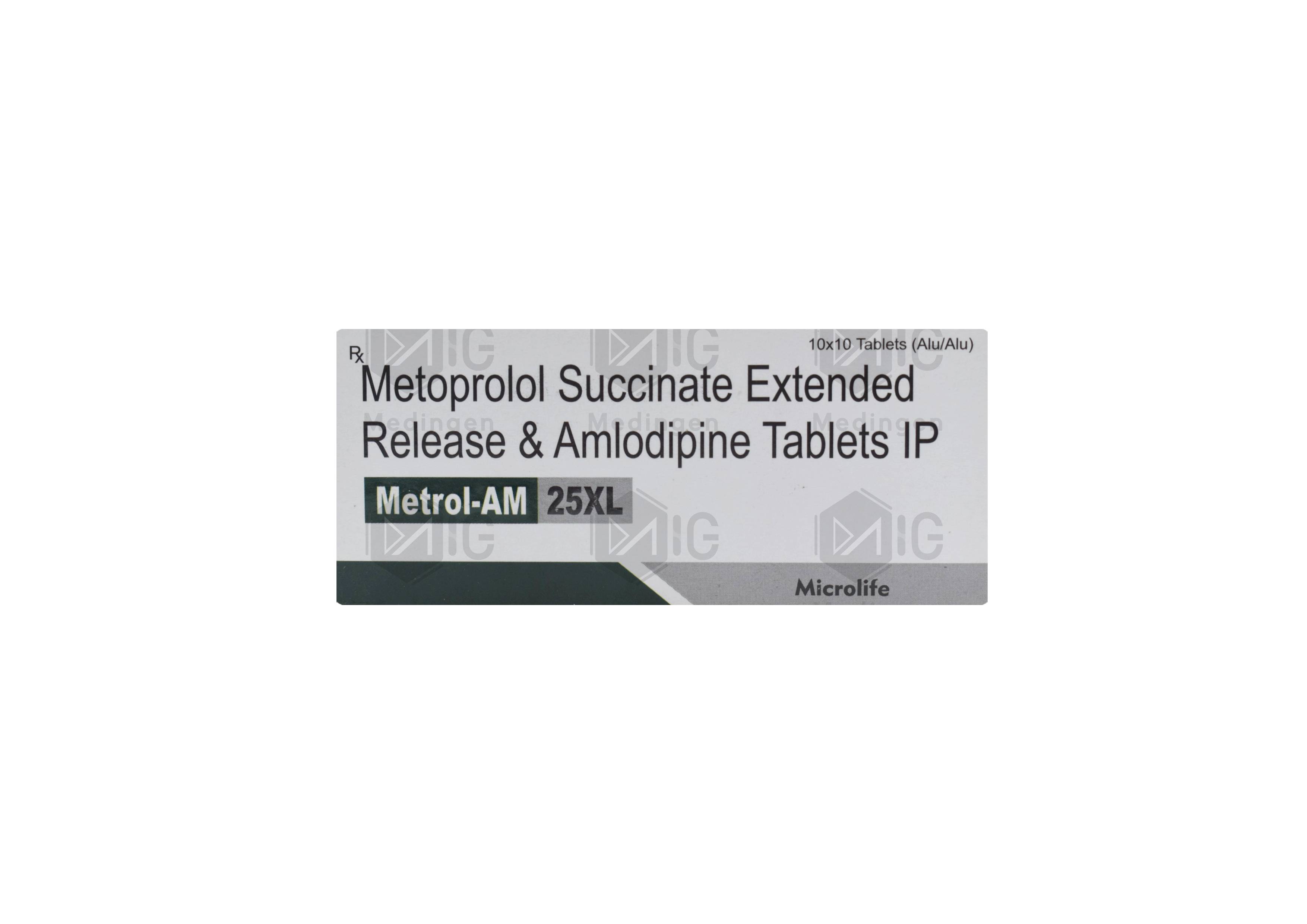 METROL AM 25XL mg tablets Uses,side effect,price& Dosage