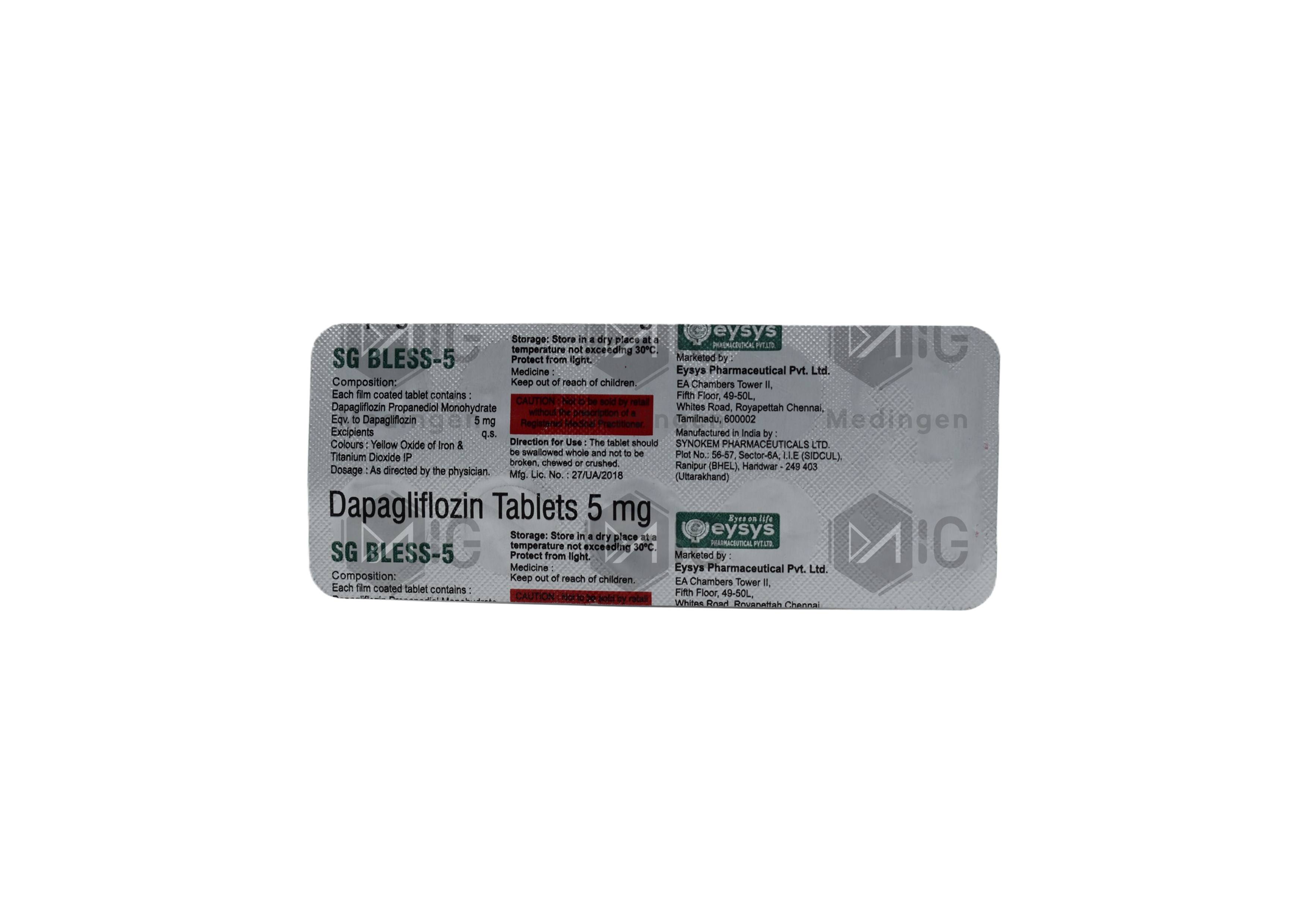 SG Bless 5mg Tablet: Uses, Side Effects, Price & Substitutes