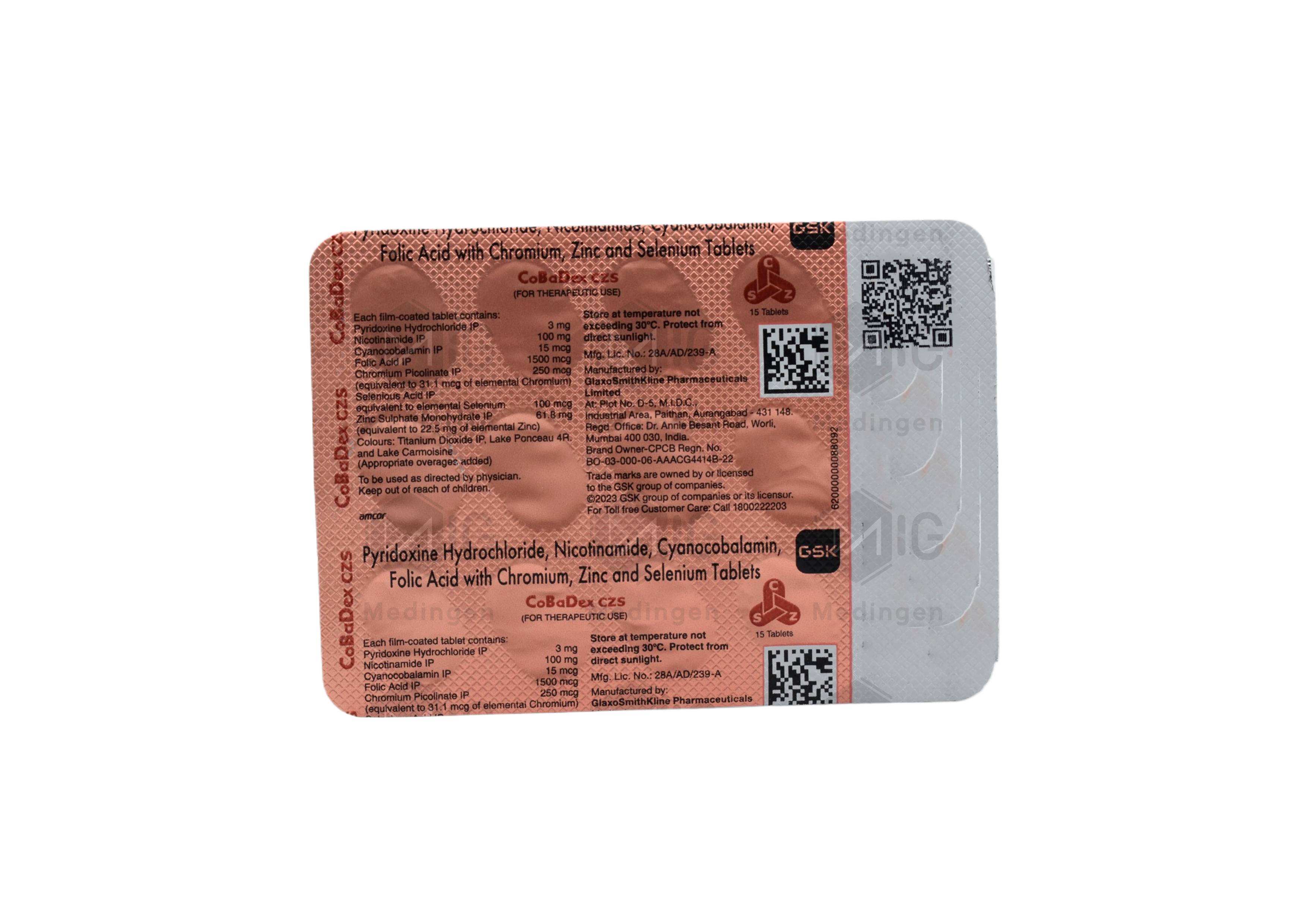 Cobadex CZS Tablet: View Uses, Side Effects, Price and Substitutes