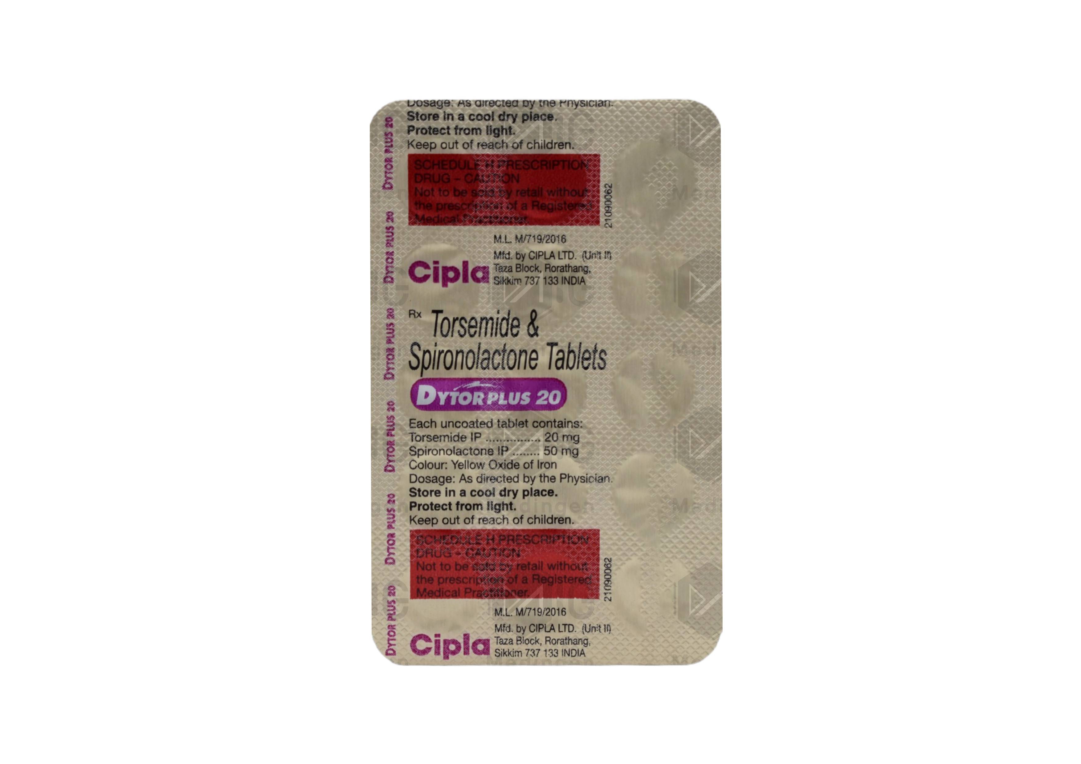 Dytor Plus 20mg Tablet - Uses, Side Effects, Price & Substitutes