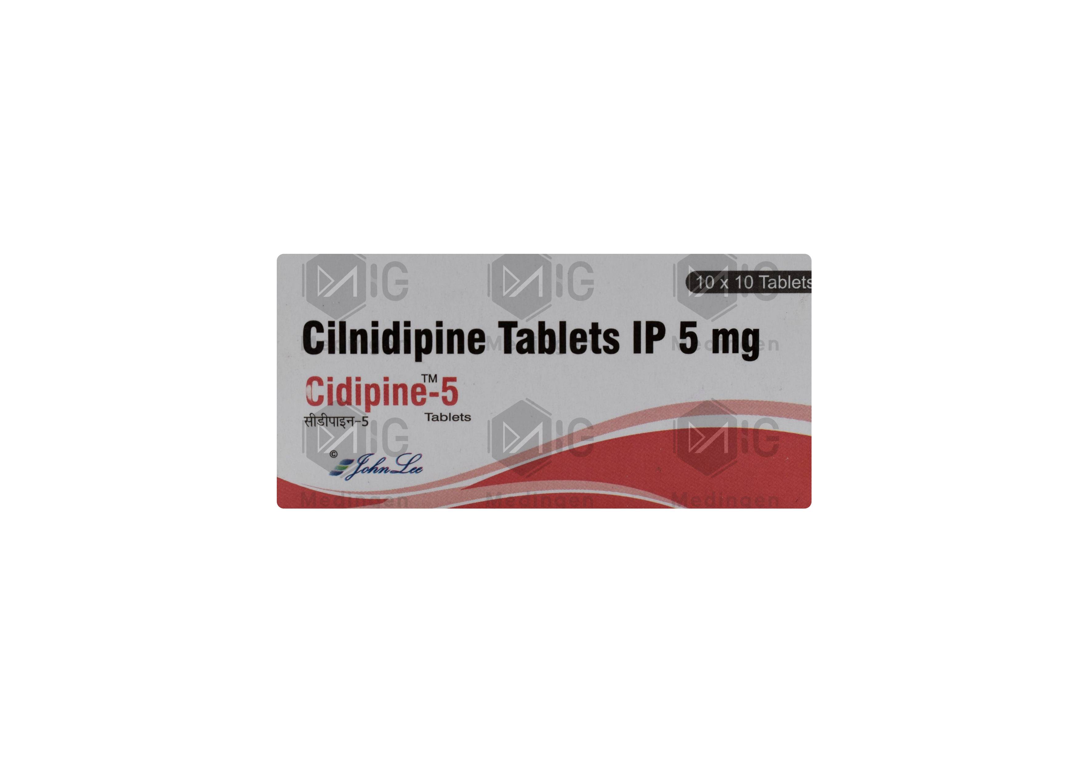 CIDIPINE 5MG Tablet: Uses, Side Effects, Price & Substitutes