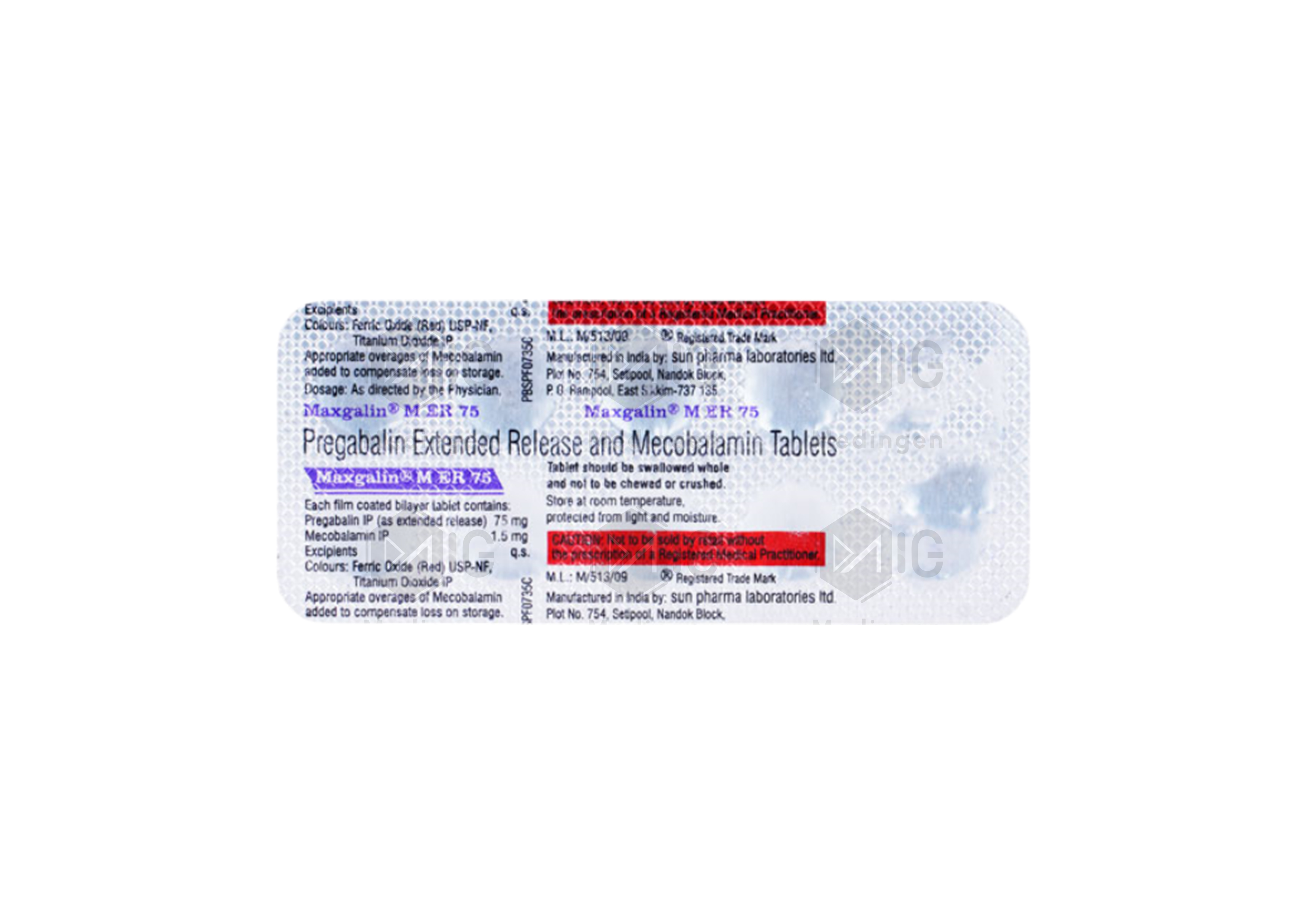 Maxgalin M ER 75 Tablet: Uses, Side Effects, Price & Substitutes